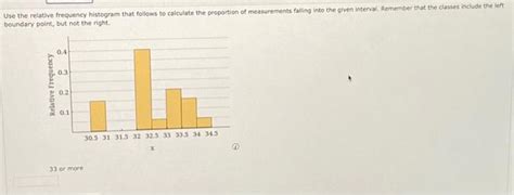Use The Relative Frequency Histogram That Follows To Chegg