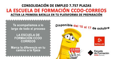 La Escuela de Formación CCOO-Correos | Escuela de Formación CCOO Correos
