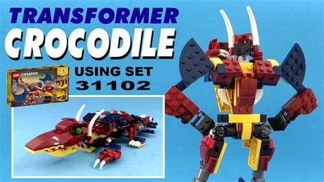 Alanyuppies Lego Transformers Tutorial Lego Transformer Crocodile From Creator Set 31102