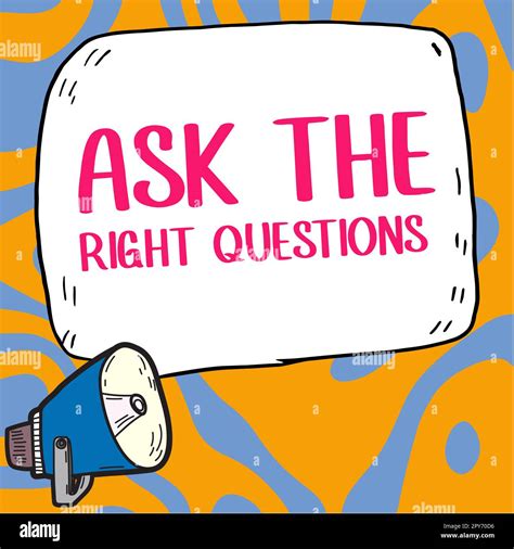 Writing Displaying Text Ask The Right Questions Concept Meaning Look