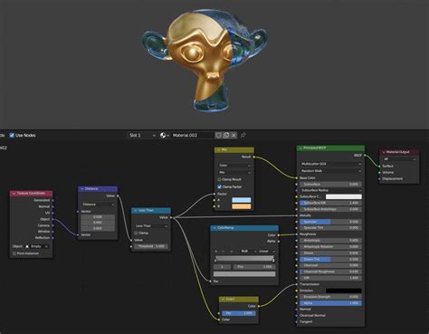 Emission Change Material Of Mesh With Sphere Blender Stack Exchange