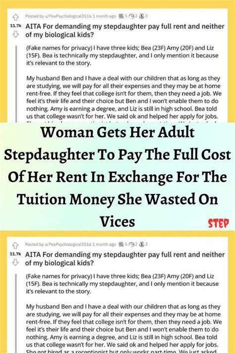 Woman Gets Her Adult Stepbabe To Pay The Full Cost Of Her Rent In Exchange For The Tuition