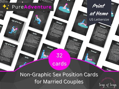 Printable Sex Position Cards For Couples Foreplay Game And Sex Game Hot Birthday And
