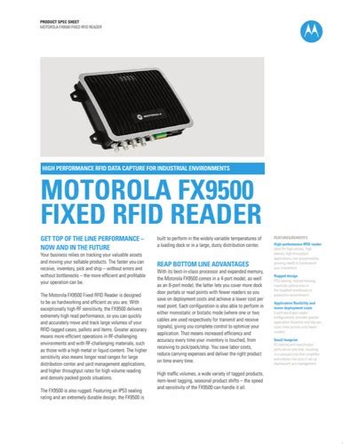 Motorola Sensor FX FIXED RFID READER At In Tiruppur ID