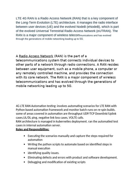 Lte 4g Ran Updated Pdf Computer Network 4 G