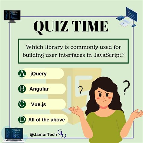 Jamortech 🧠 Quiz Time 🌐 Lets Test Your Javascript Ui