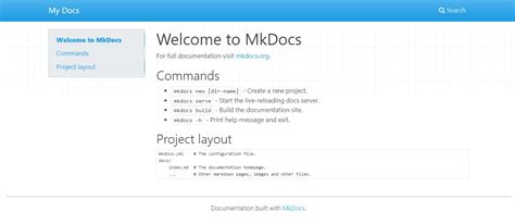 Mkdocs Quick Guide
