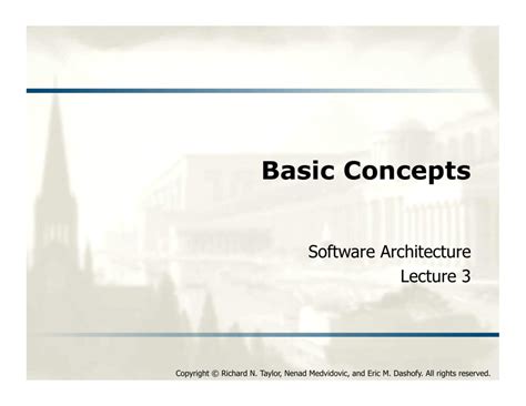 Software Architecture Foundations Theory And Practice