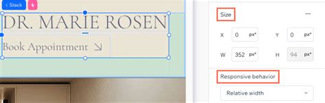 Studio Editor Setting The Size Of Your Elements Help Center Wix