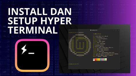 Install Dan Setup Hyper Terminal Emulator Youtube