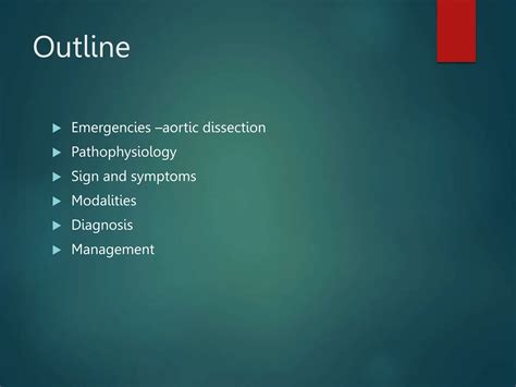 Aortic Dissection And Management Of Aortic Dissection Pptx