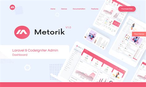 Metorik Laravel Codeigniter Html Admin Template And Seed Project