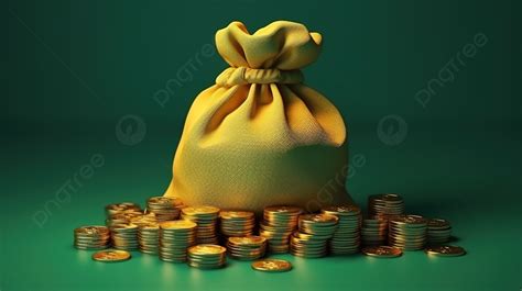돈 가방에 동전과 지폐가 쌓여 있는 3차원 삽화 지갑 3d 신용 카드 3d 현금 결제 배경 일러스트 및 사진 무료 다운로드 Pngtree