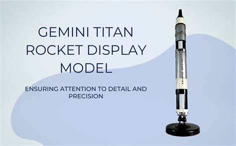 Old Modern Handicrafts Gemini Titan Rocket Display Model Miniature Roacket Made Old Modern Handicrafts Gemini Titan Rocket Display Model Miniature Roacket Made