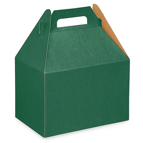 Gable Boxes 9 X 6 X 6 Green S 9799g Uline