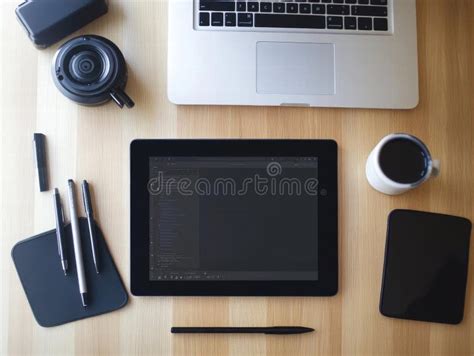 Digital Workspace Productivity Setup For Efficient Coding And Design