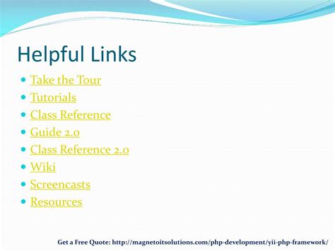 ppt yii php framework for beginners powerpoint presentation free