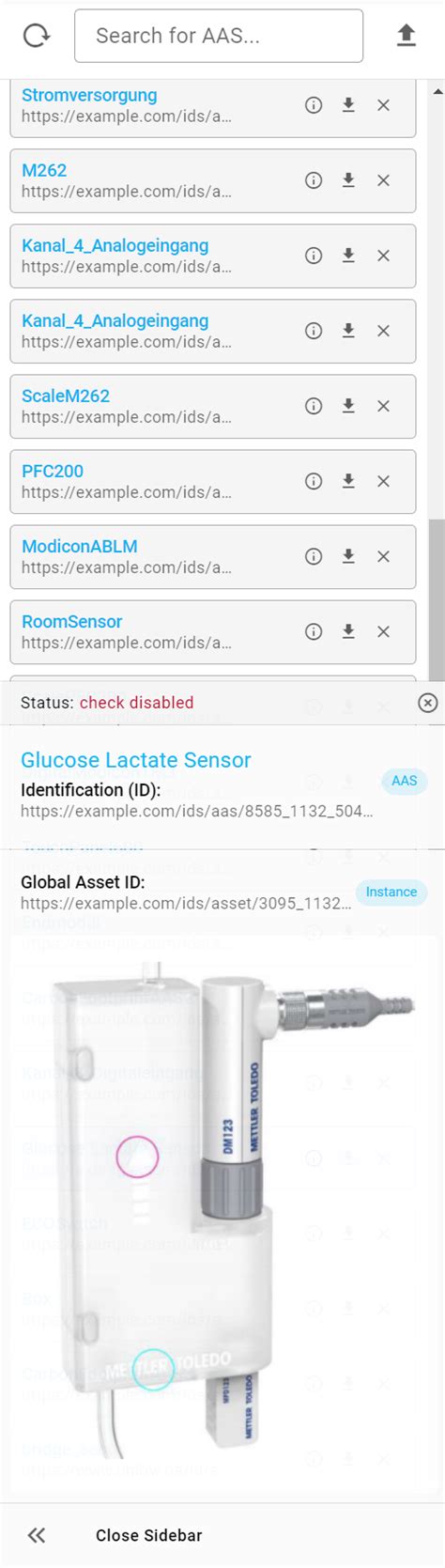 AAS Web UI Eclipse BaSyx