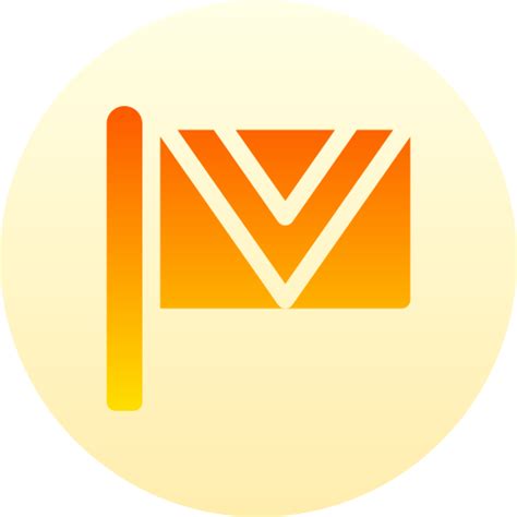 Flag Basic Gradient Circular Icon Flag Basic Gradient Circular Icon
