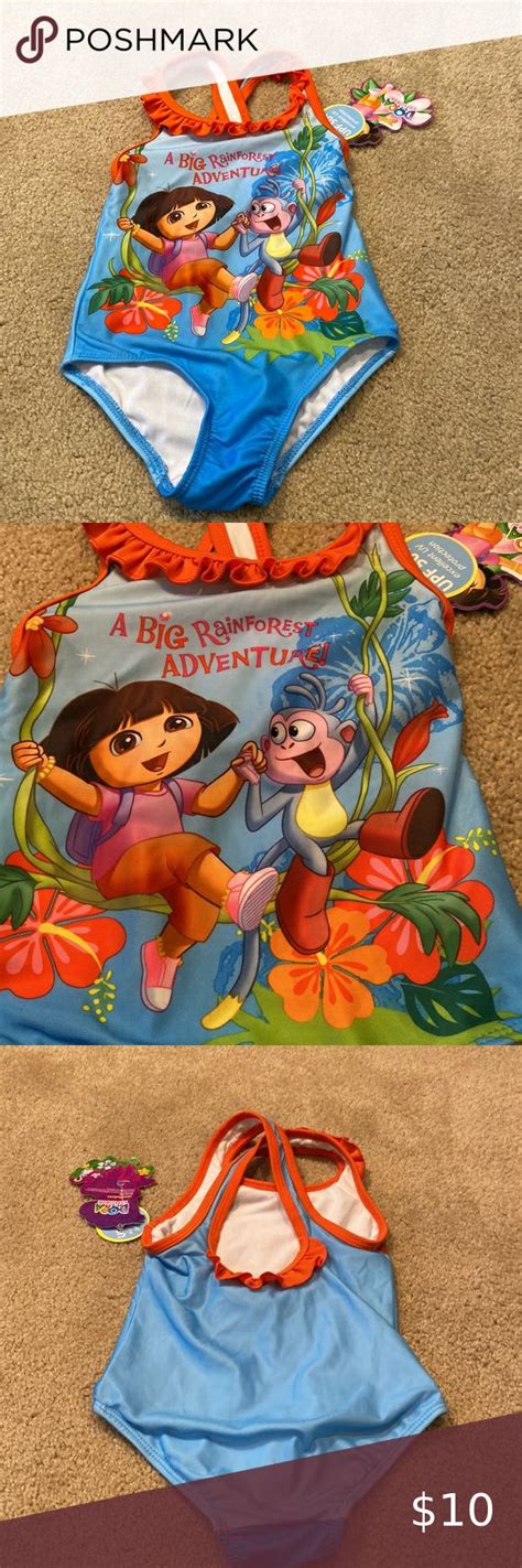 Dora The Explorer One Piece Swimsuit Nwt One Piece Swimsuit