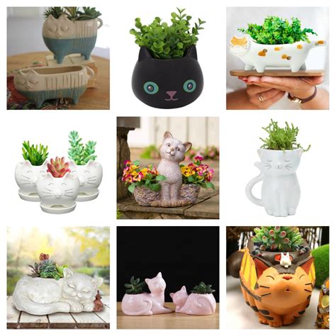 Cute Cat Planters And Plant Pots For People Who Love Kitties Meow As