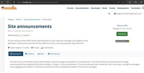 Im Thrilled To Share That My First Moodle Plugin Contribution Is Now Live On The Moodle Plugin