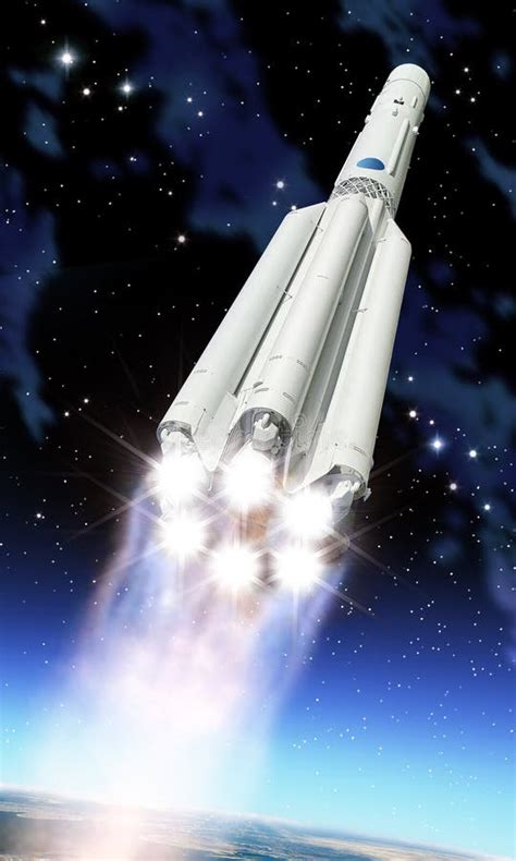 Space Rocket Lift Off Stock Illustration Illustration Of Global