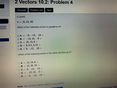 solved 1 threedspace 10 1 problem 2 previous problem list
