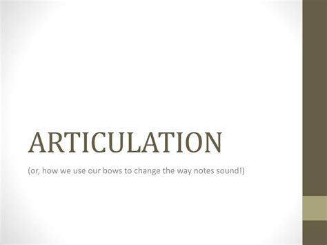 What Does Articulation Mean In Theatre At Layla Swallow Blog