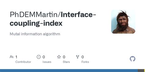 github phdemmartin interface coupling index mutal information algorithm