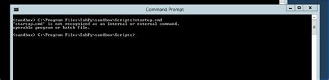 How To Start Startupcmd From Virtual Environment · Issue 165 · Tableautabpy · Github