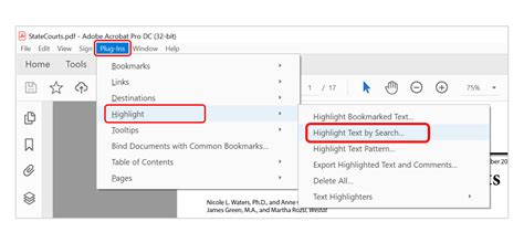 highlight text using a text search