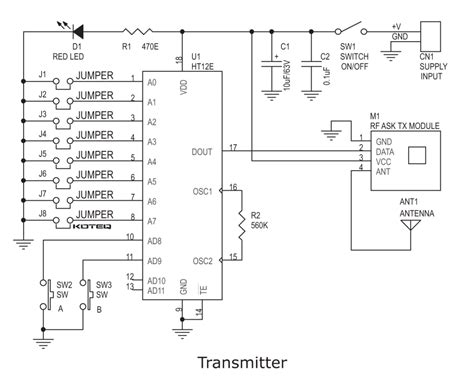 RF Remote DC Motor Direction Controller