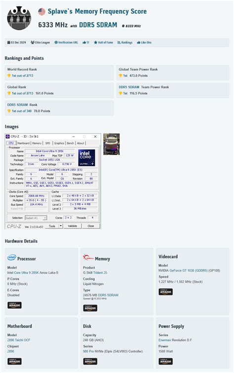 G SKILL And ASRock Achieves New DDR Frequency Overclocking World Record At DDR