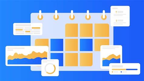 Premium Vector Project Management Dashboard With Schedule And Analytics