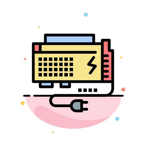 Apc Battery Computer Power Source Abstract Flat Color Icon Template 19106651 Vector Art At Vecteezy
