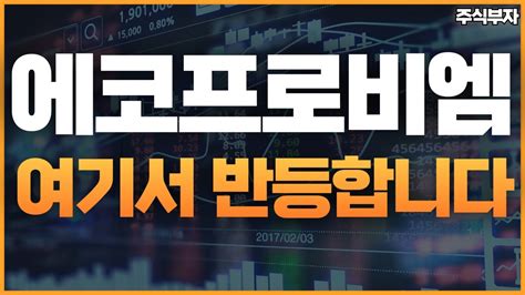주식 에코프로비엠 여기서 반등합니다 에코프로 에코프로비엠 에코프로머티리얼즈 에코앤드림 에코프로에이치엔 포스코홀딩스 포스코퓨처엠 포스코dx 포스코엠텍
