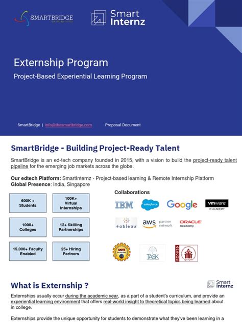 Externship Program Proposal Smartinternz View 05122022 Download