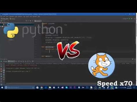 Python VS Scratch Speed Coding Pong Game YouTube