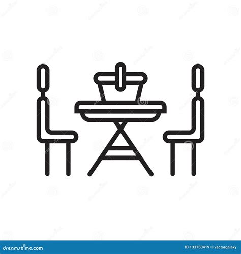Table Icon Vector Sign And Symbol Isolated On White Background Table Logo Concept Stock Vector
