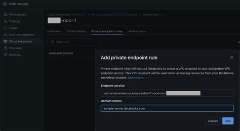 Getting Started With Databricks Serverless Private Git Databricks On Aws