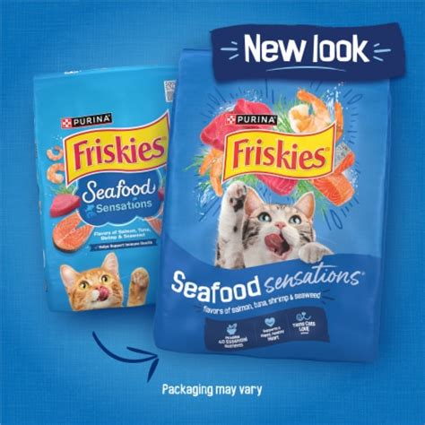 Purina Friskies Seafood Sensations Adult Dry Cat Food Seafood Flavors