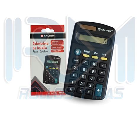 Calculadora De Bolsillo Talbot Rollos Y Mas