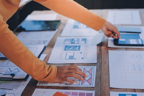 Ux Ui And Programming Development Technology Stock Image Image Of Binary Monitor 355012791