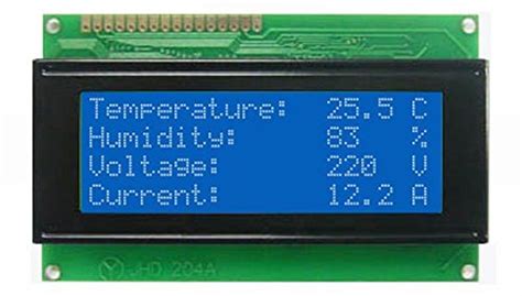 20x4 Line Lcd Display With Blue Backlight Hd44780 For All Arduino Rasp Pi Avr Arm 8051 Amazon