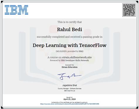 Ibm Deep Learning With Tensorflow Certification Course Etrainindia