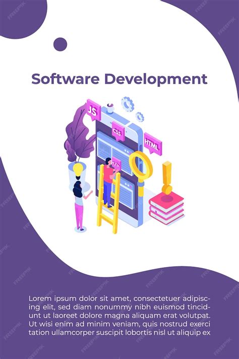 Premium Vector Web Design And Front End Development Isometric Concept Vector Illustration