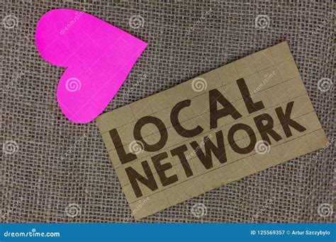 Word Writing Text Local Network Business Concept For Intranet Lan