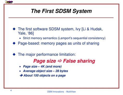 ppt software distributed shared memory sdsm multiview sdsm false