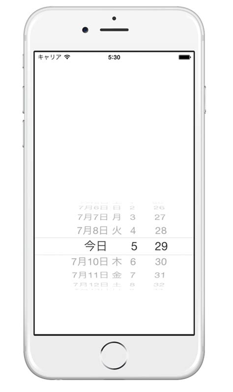 Objective C DatePickerデイトピッカー iscene ページ
